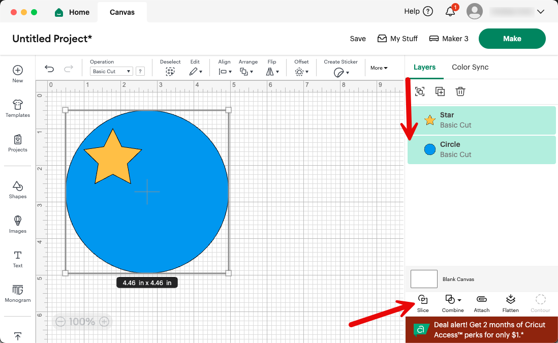 how to slice on cricut app - Smart Cutting Machine Fun